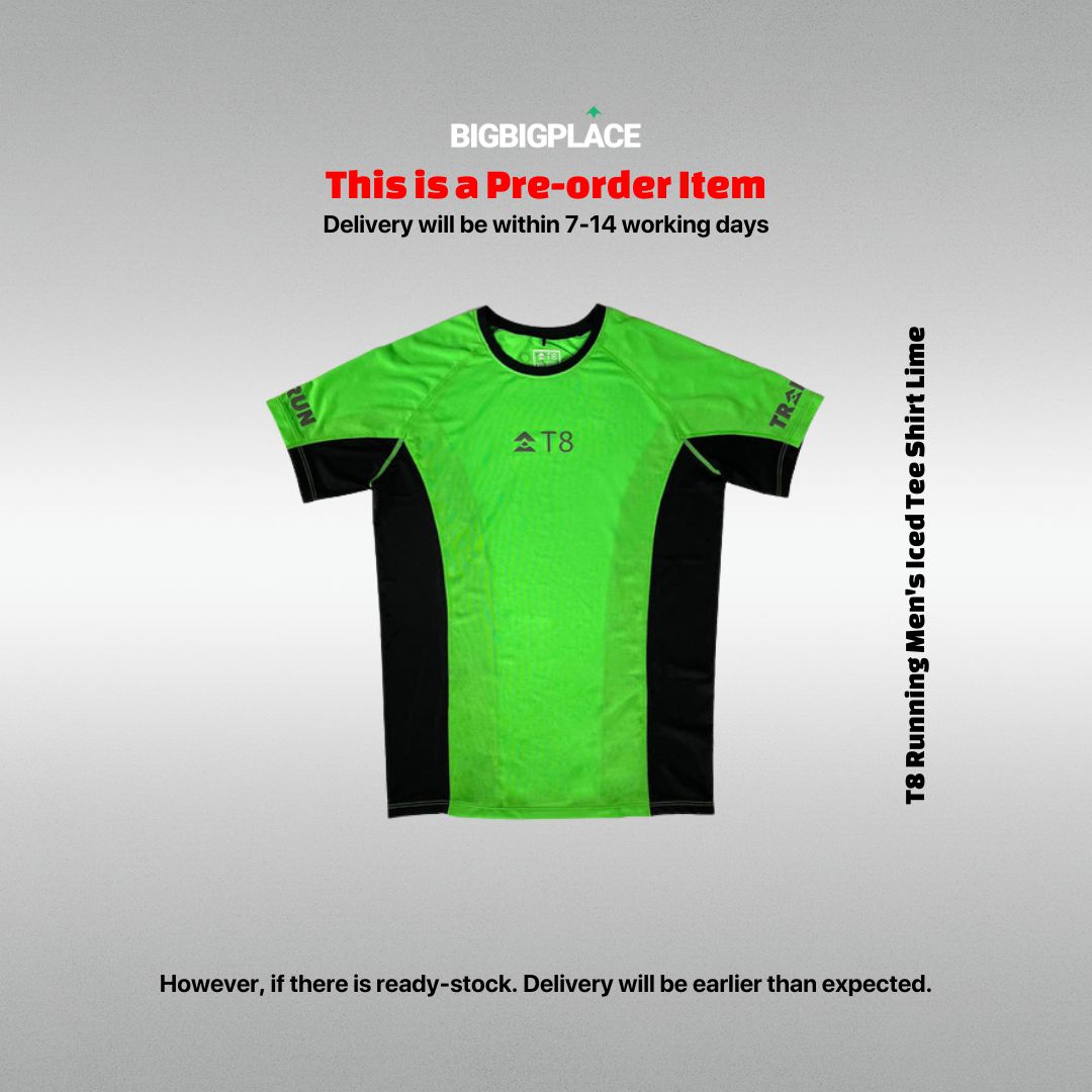 T8 Running Men's Iced Tee Shirt Lime– Bigbigplace.com