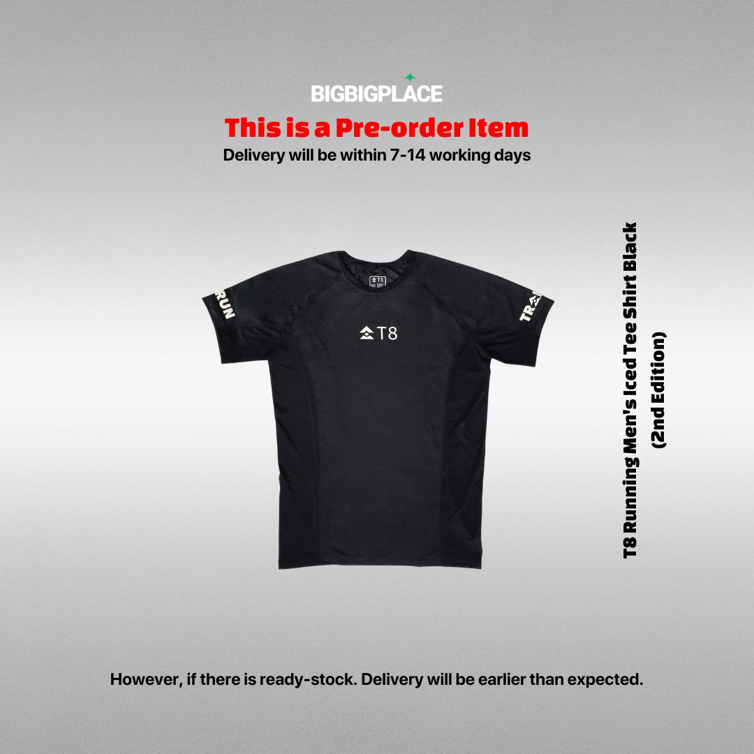 T8 Men's Iced Tee Shirt Black (2nd Edition Logo)– Bigbigplace.com